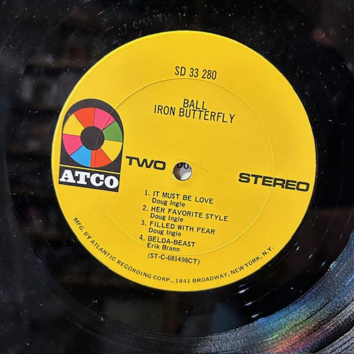 Iron Butterfly- "ball", 33 Rpm 12" Psychedelic Rock Album, 60's Classic ...