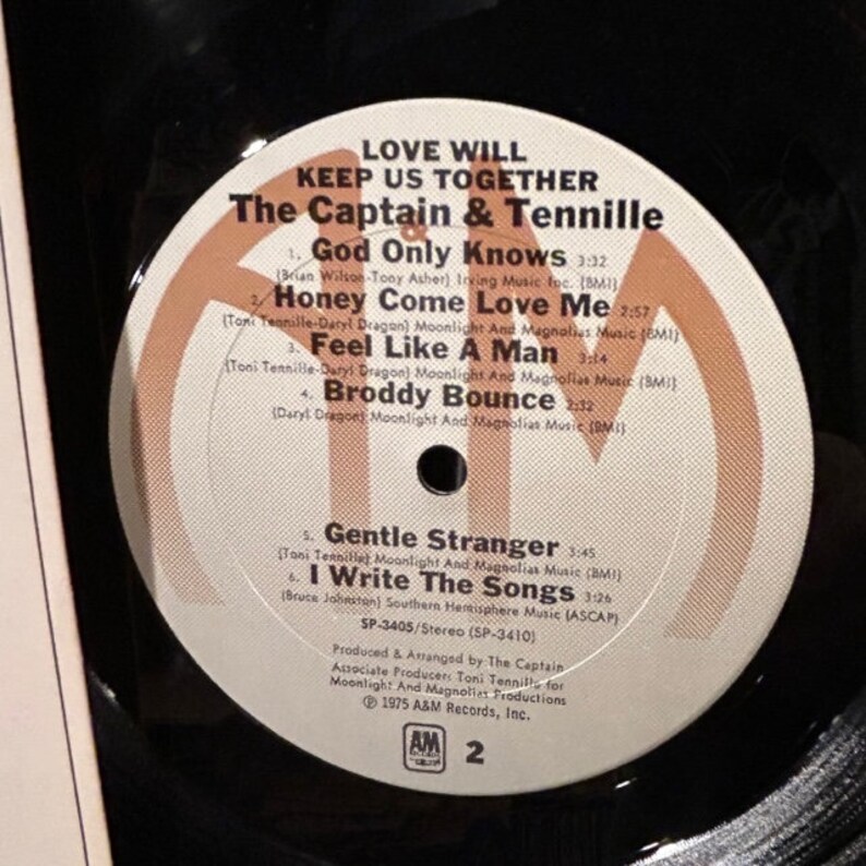 Captain and Tennille-"love Will Keep Us Together" Vintage Vinyl Record ...