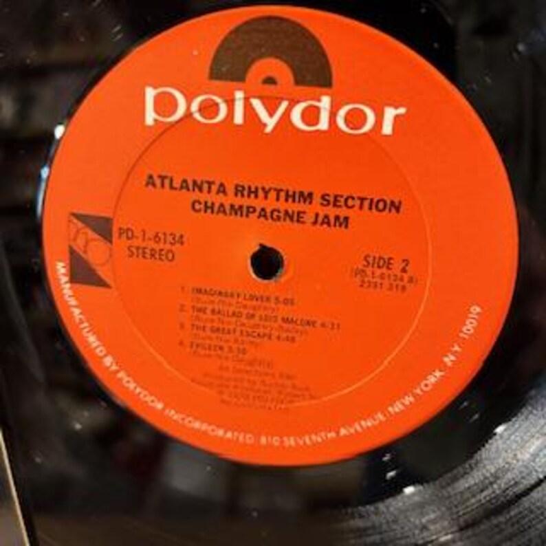 Atlanta Rhythm Section-vintage Vinyl Record Album. "champagne Jam ...
