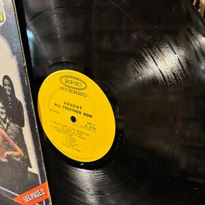 Argent-"all Together Now" Vintage Vinyl Record Album. "hold Your Head ...