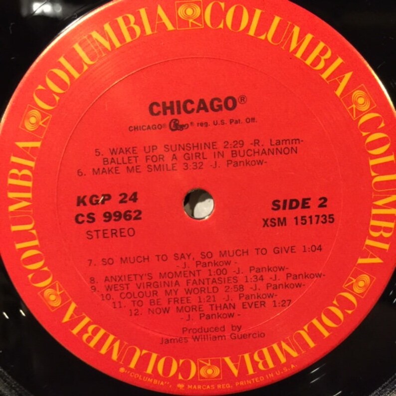 Chicago-"chicago" Vintage Vinyl Record Album, "25 or 6 to 4" " - Etsy