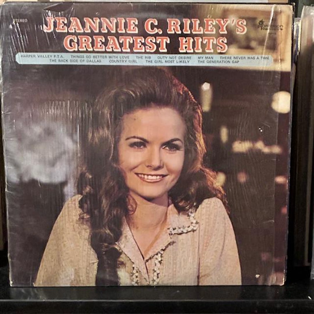 Jeannie C Riley-"greatest Hits" Vintage Vinyl Record Album. "harper ...