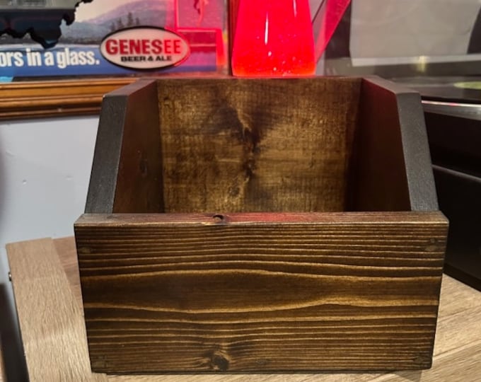 45 RPM 7 Vinyl Record Storage Case. Handmade Solid Wood Vinyl Record ...