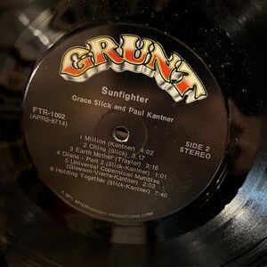 Paul Kantner, Grace Slick-"sunfighter" Vintage Vinyl Record Album - Etsy