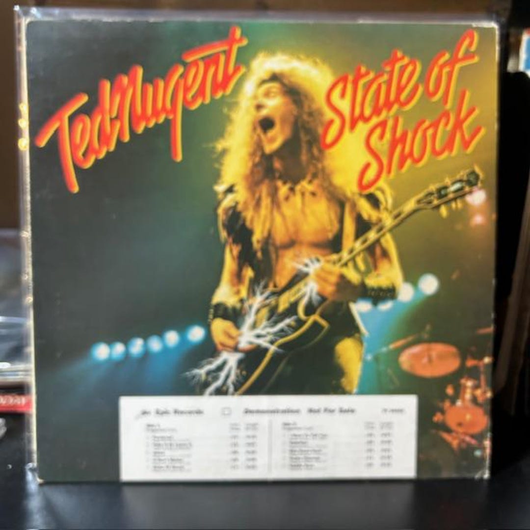 Ted Nugent-"state of Shock" Vintage Vinyl Promo Record Album - Etsy