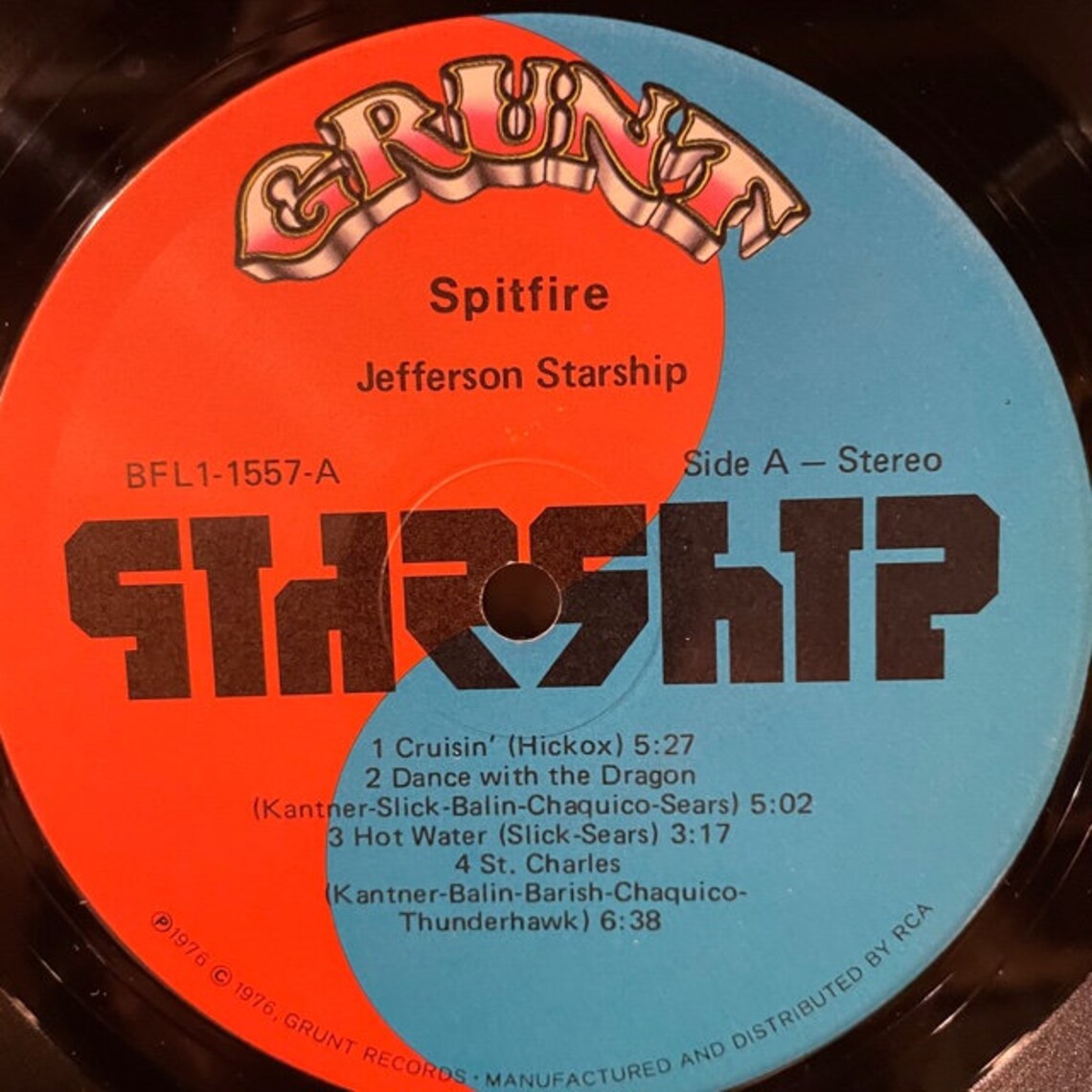 Jefferson Starship-"spitfire" Vintage Vinyl Record Album - Etsy