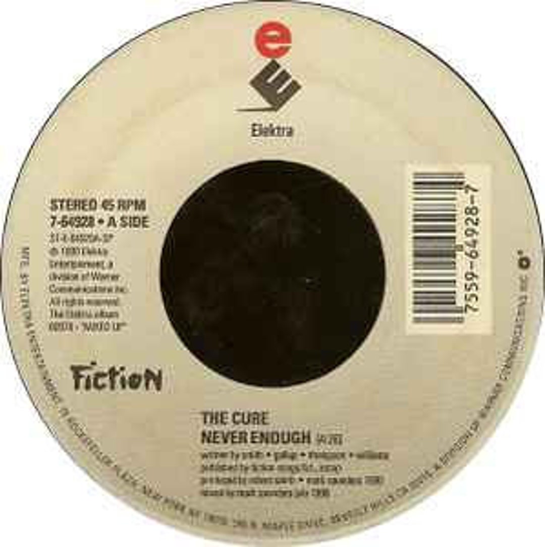 The Cure-"never Enough. Harold and Joe" Vintage Vinyl 7" 45 Rpm Single ...