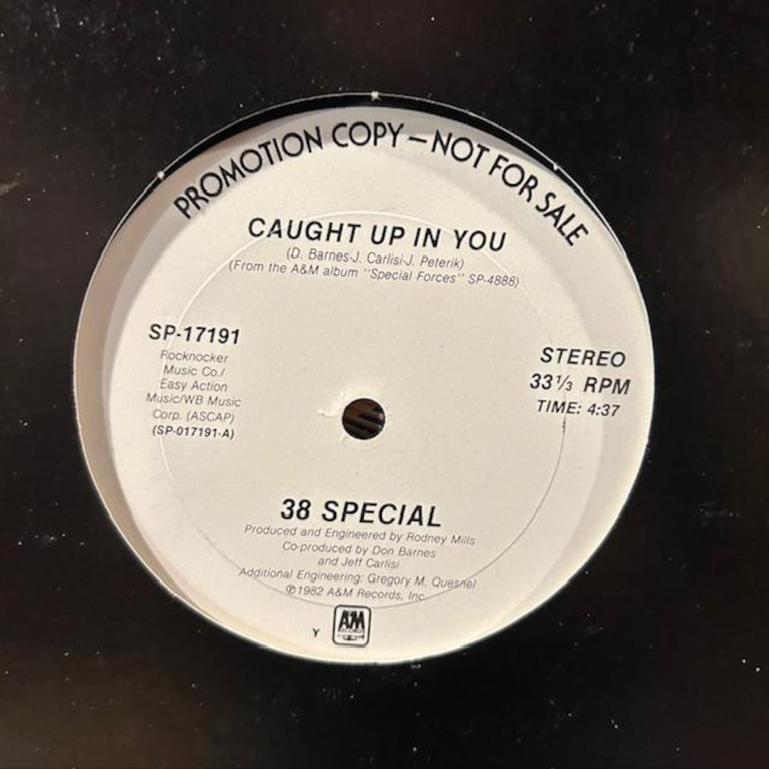 38 Special-"caught up in You" Vintage Vinyl 12" Single Promo Record" - Etsy
