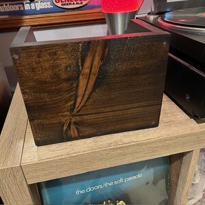 45 RPM 7" Vinyl Record Storage Case. Handmade Solid Wood Vinyl Record ...