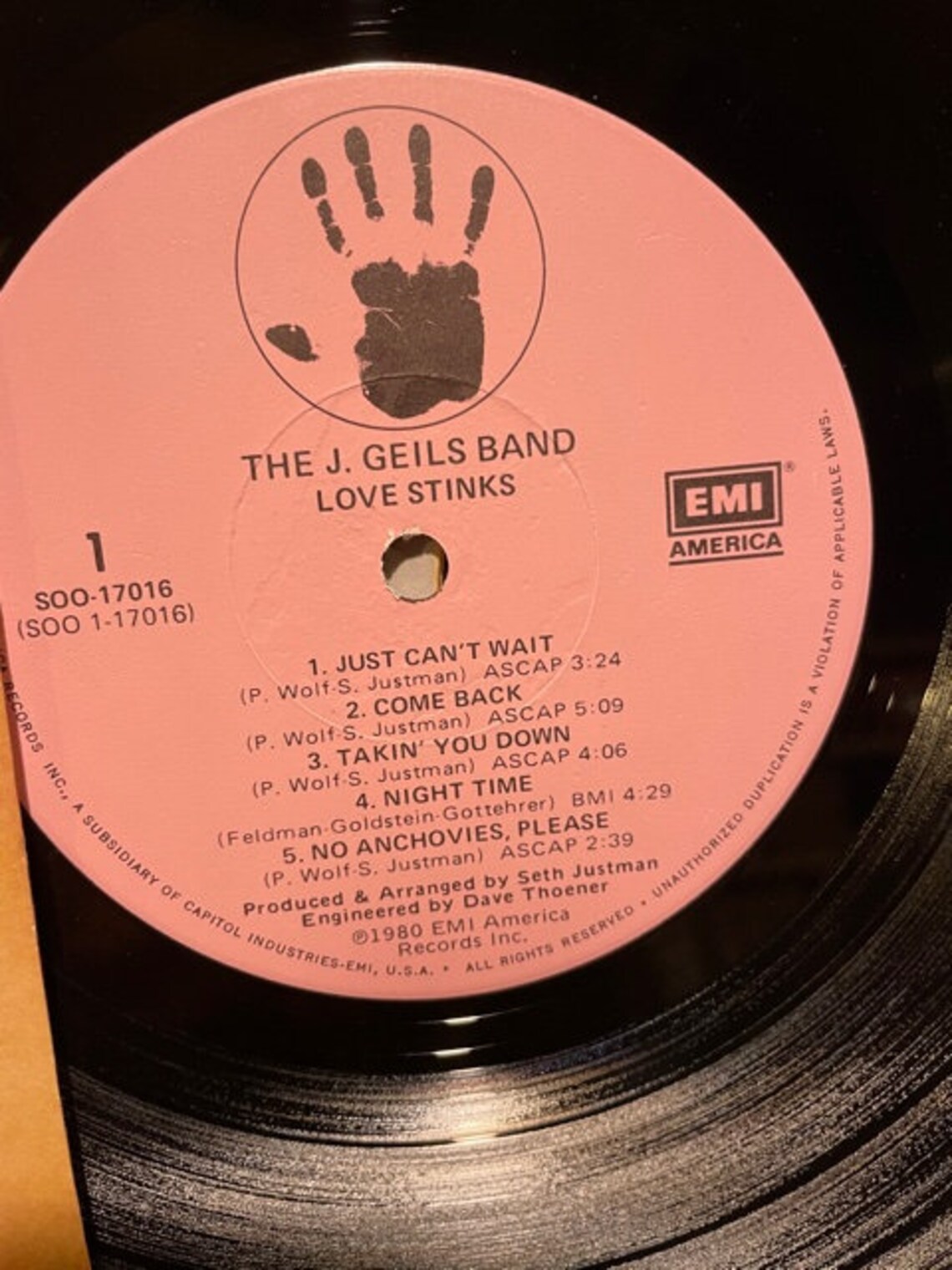 J Geils Band-"love Stinks" Vintage Vinyl 33 Rpm Record Album - Etsy
