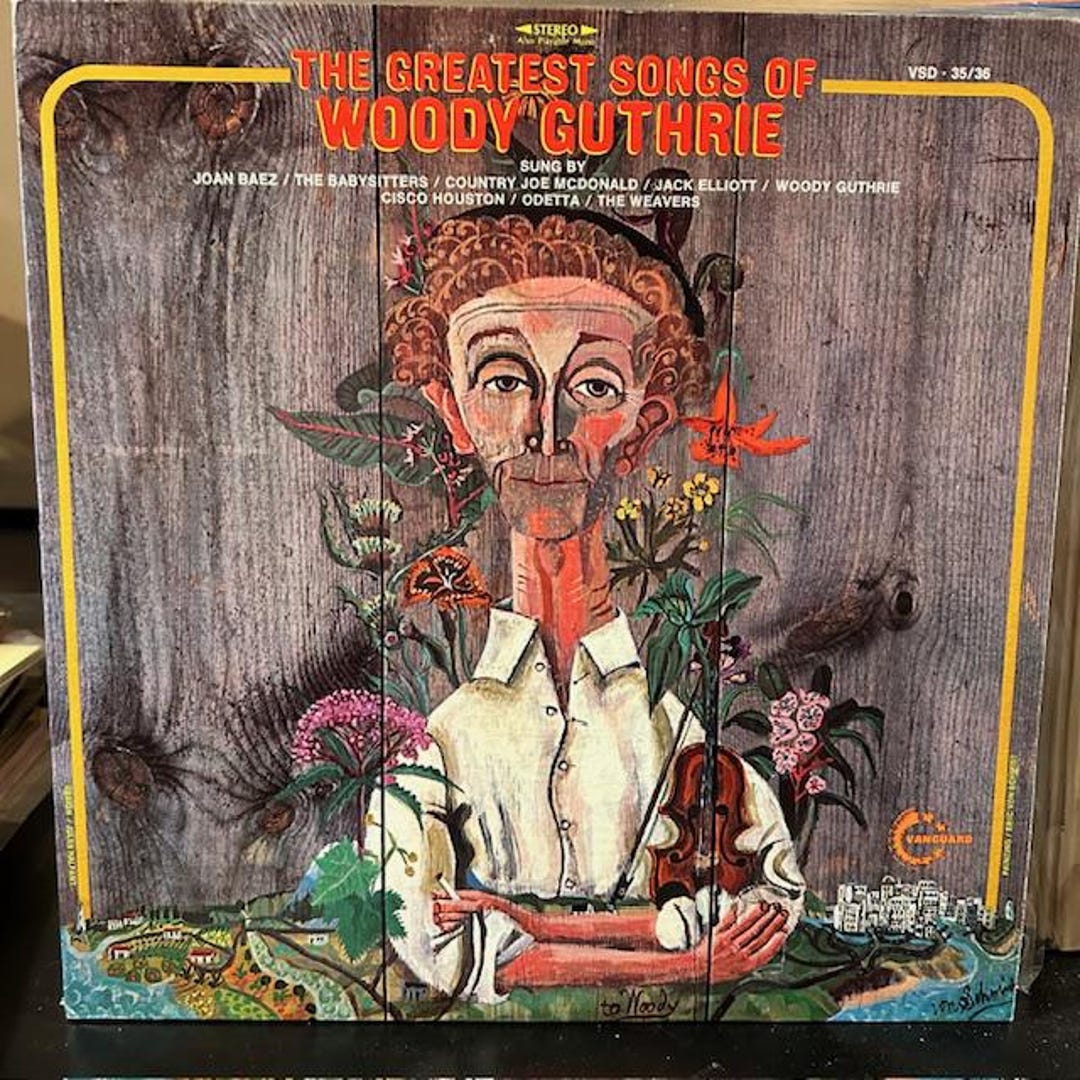Various-"the Greatest Woody Guthrie Songs" Vintage Vinyl Double Folk ...
