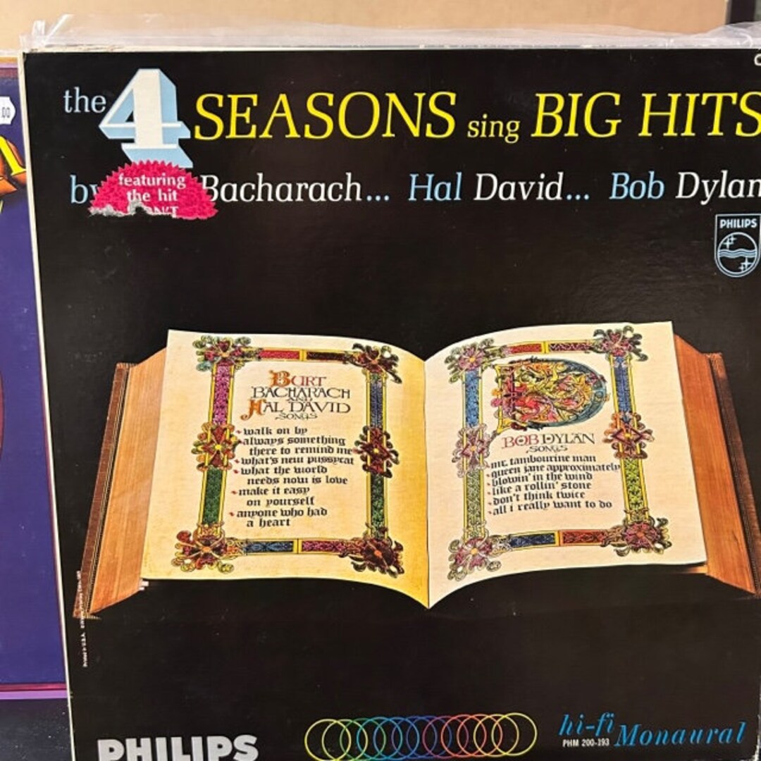 4 Seasons-"sing Big Hits" Vintage Vinyl Record Album. Frankie Valli - Etsy