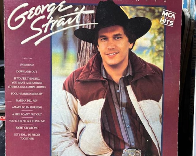 George Strait-"greatest Hits" Vintage Vinyl Record Album - Etsy