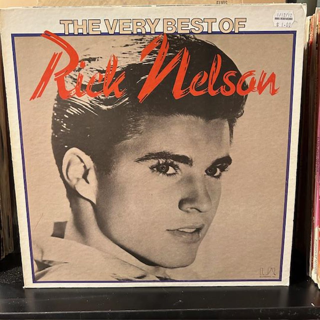 Rick Nelson- "the Very Best of Rick Nelson" Vintage Vinyl Be Bop Record ...