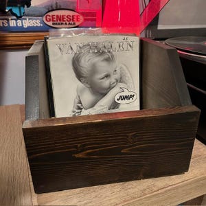 45 RPM 7" Vinyl Record Storage Case. Handmade Solid Wood Vinyl Record ...