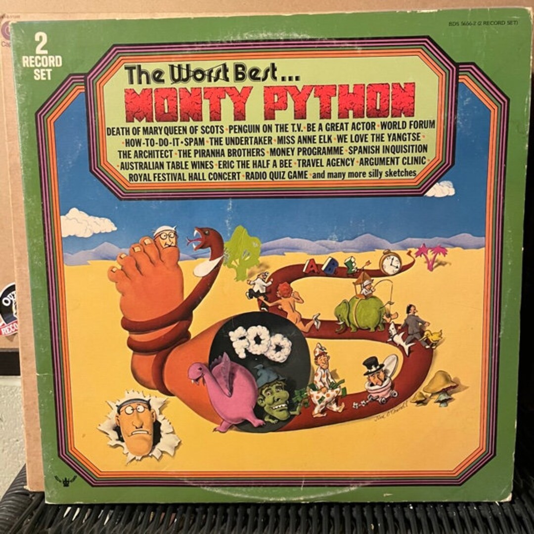 Monty Pythonthe Worst Best...monty Python Vintage Vinyl Comedy Record ...