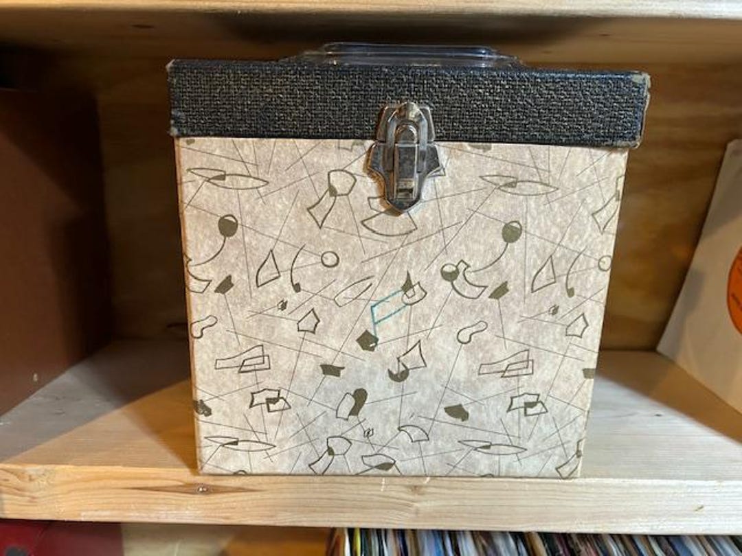 Record Case for 45's. Vinyl Record Storage Case, 45 Rpm Single Records ...