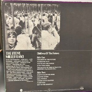Steve Miller Band-"children of the Future" Vintage Vinyl Record Album ...