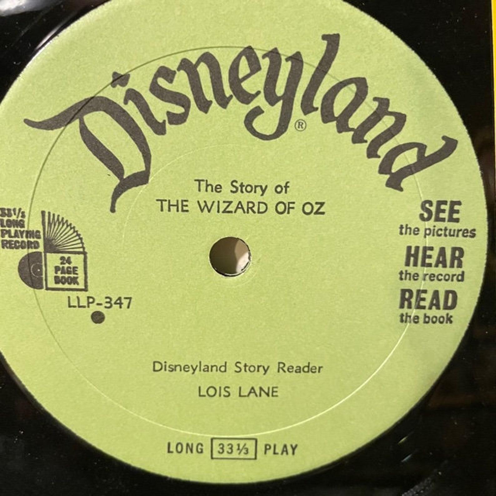 Disneyland Recordsthe Wizard of Oz Vintage Vinyl - Etsy