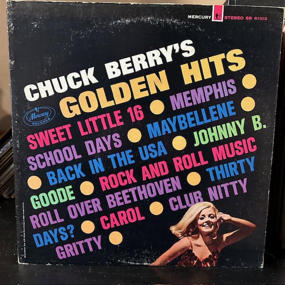 Chuck Berry-"chuck Berry's Golden Hits" Vintage Vinyl Record Album - Etsy