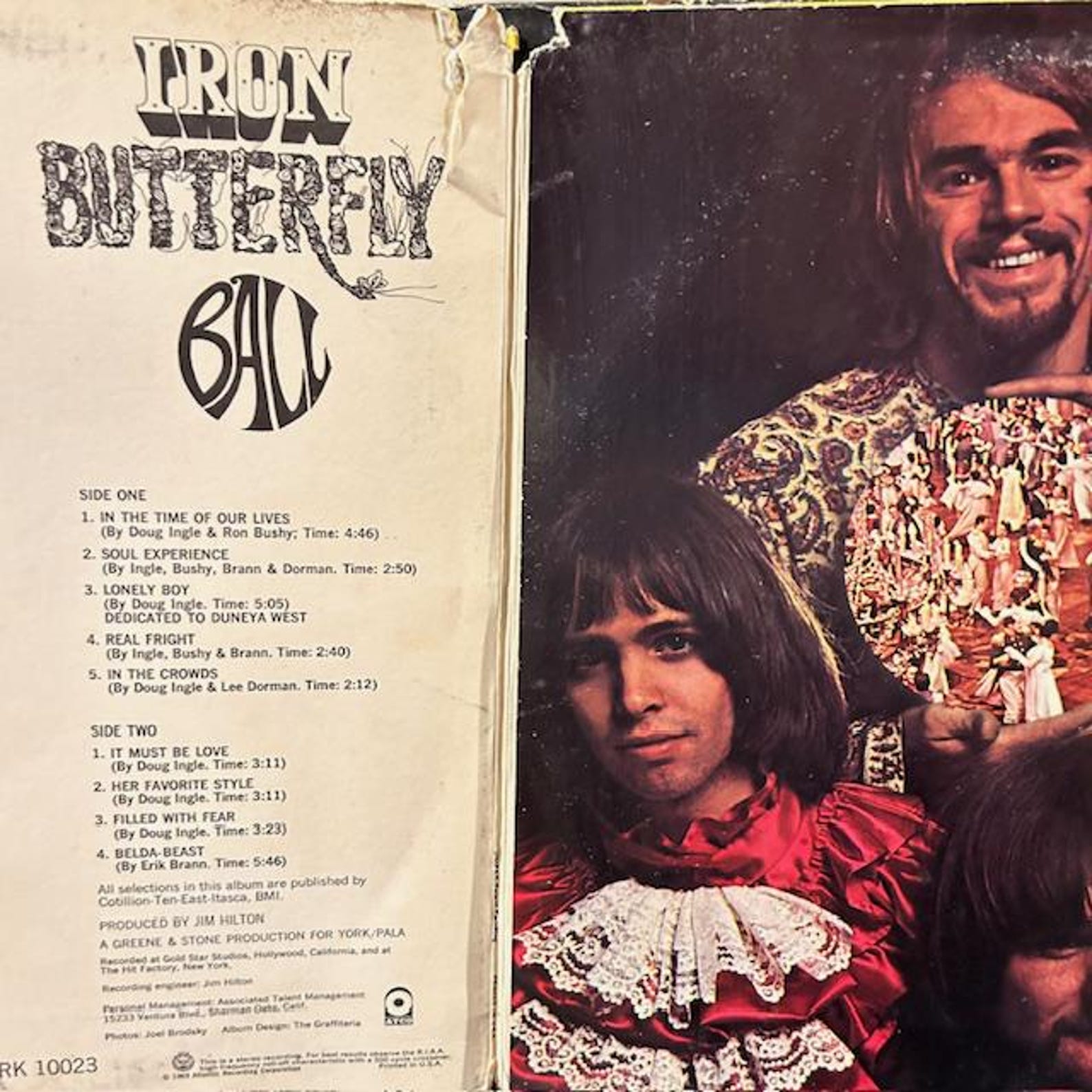 Iron Butterfly- "ball", 33 Rpm 12" Psychedelic Rock Album, 60's Classic ...