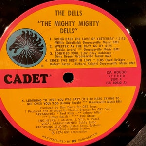 The Dells-"the Mighty Mighty Dells" Vintage Vinyl Record Album - Etsy