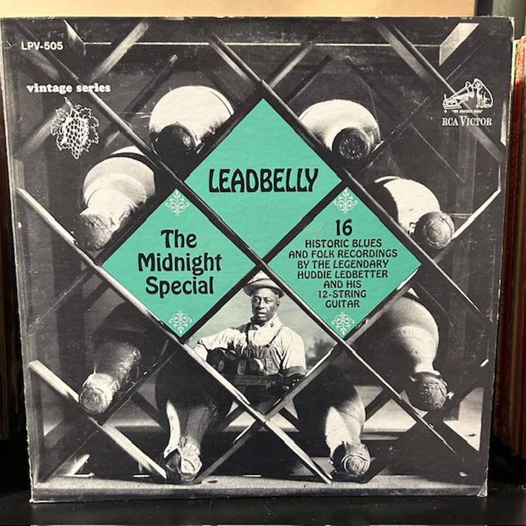 Leadbelly-"the Midnight Special" Vintage Vinyl Record Album - Etsy