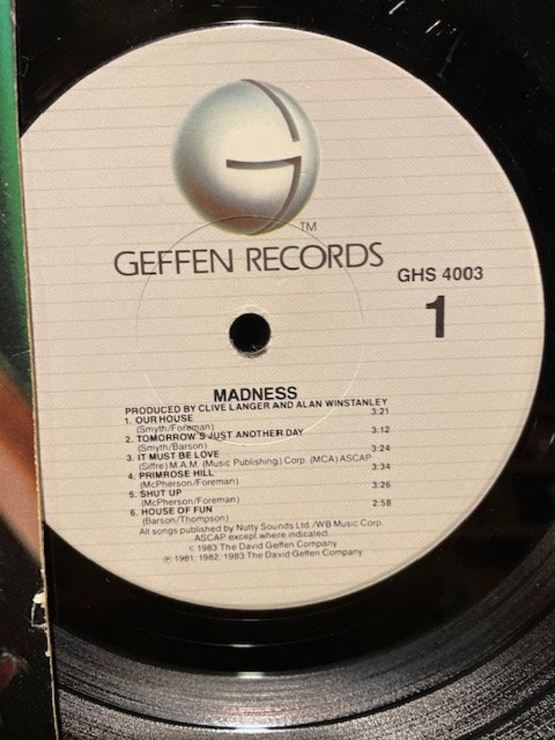 Madness-"madness" Vintage Vinyl Record Album. "our House" - Etsy