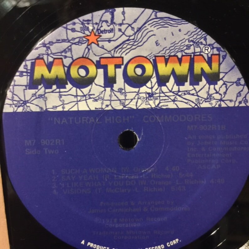 Commodores-"natural High" Vintage Vinyl Record Album, "three Times a ...