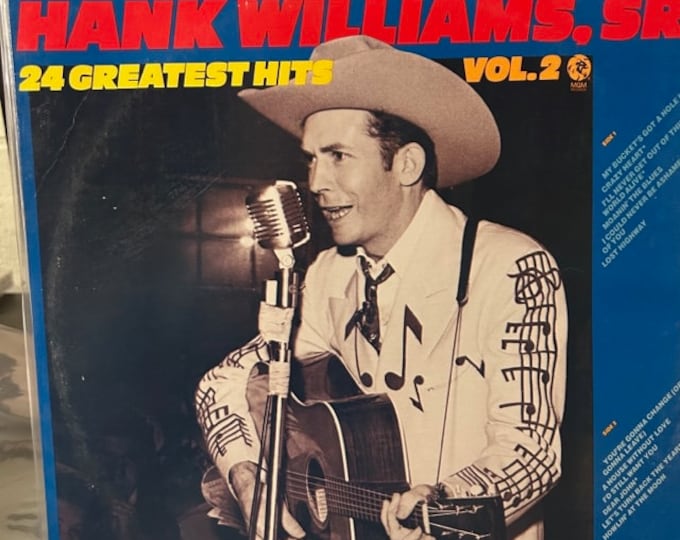 Hank Williams Sr.24 Greatest Hits Vol 2 Vintage Vinyl Double Record ...