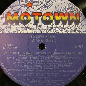 Diana Ross-"to Love Again" Vintage Vinyl Record Album - Etsy