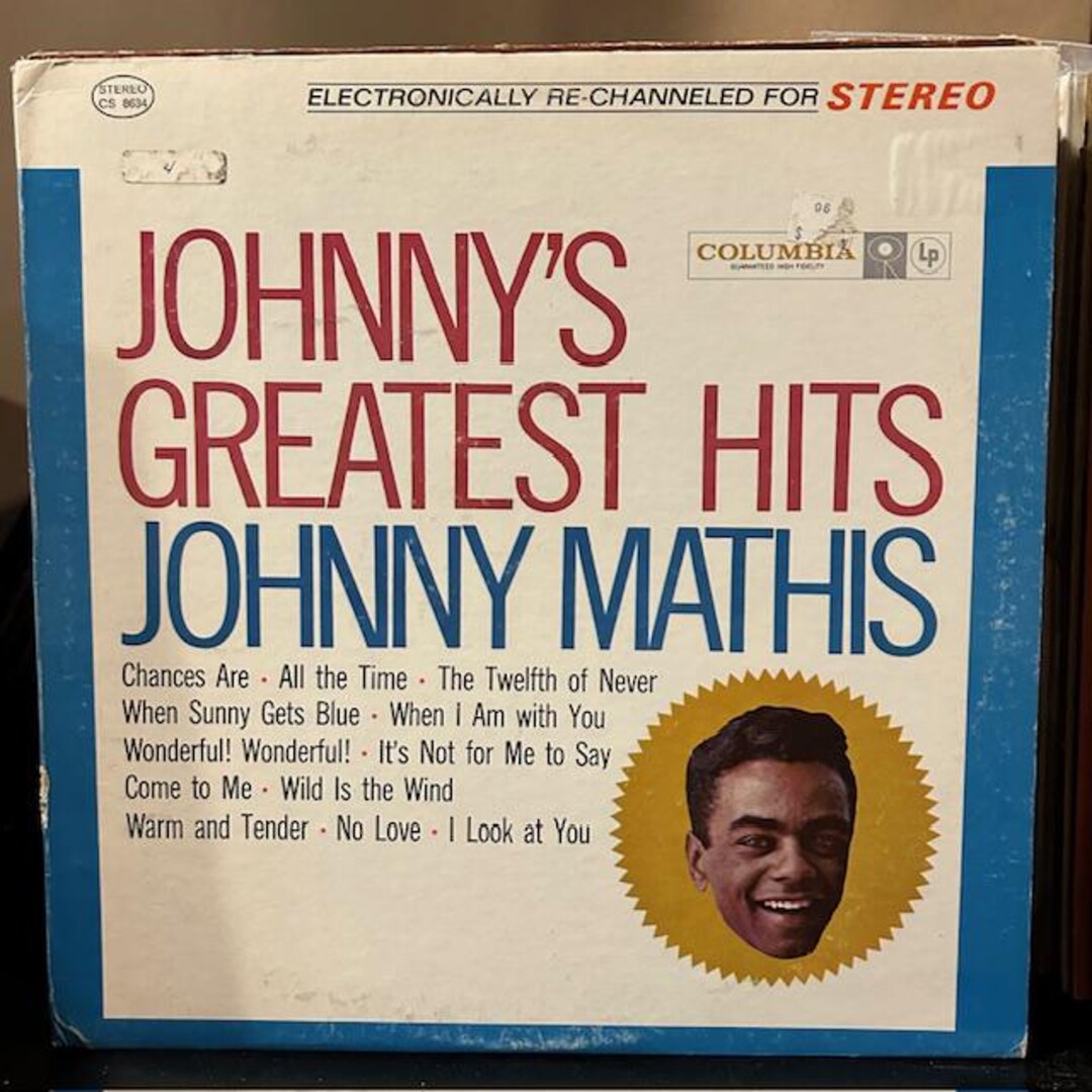 Johnny Mathis-"johnny's Greatest Hits" Vintage Vinyl Record Album - Etsy