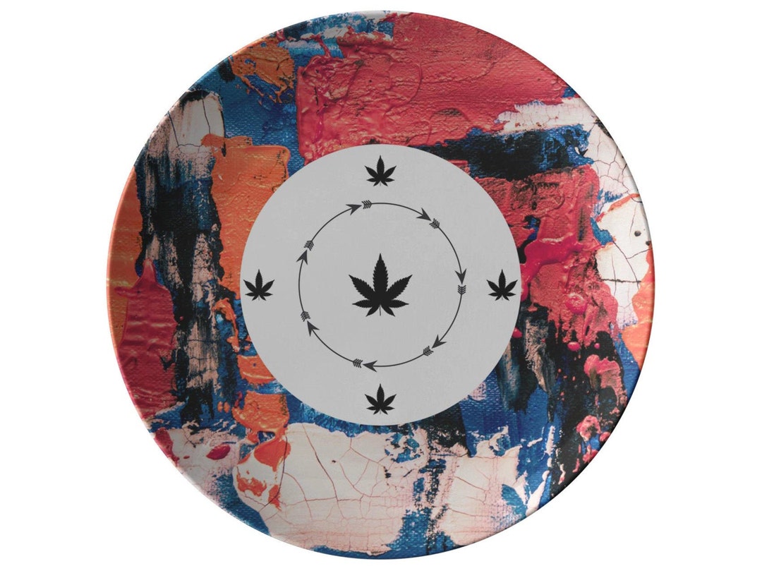 Bei Colori Cannabis Plate/cannabis Plate/marijuana - Etsy