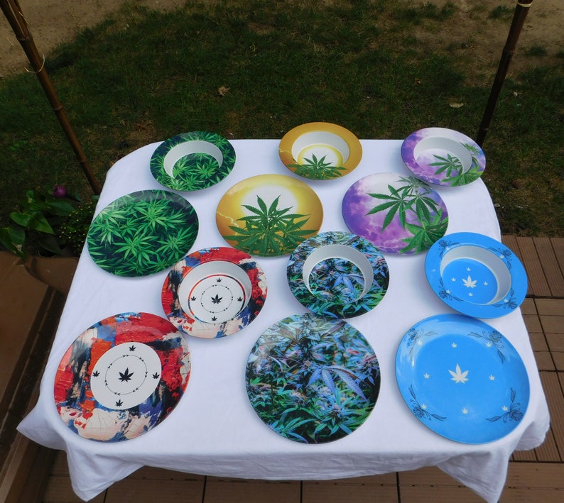 Bei Colori Cannabis Plate/cannabis Plate/marijuana - Etsy