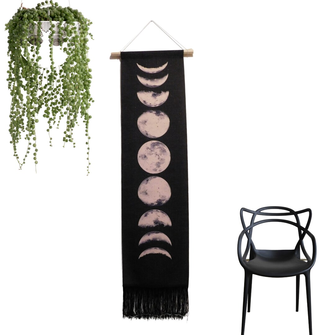 Handmade the Moon Phases Tapestry/make This A Gift by Adding A ...