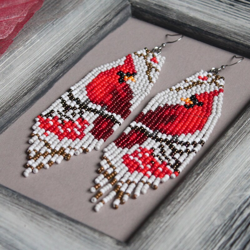 Cardinal Bead - Etsy