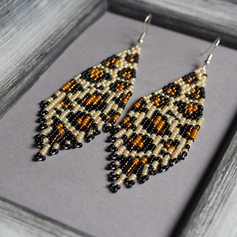 Leopard Print Beads - Etsy