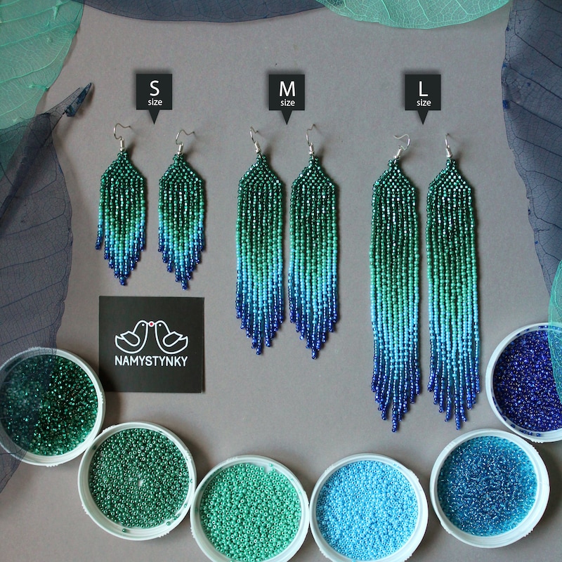 Beaded Earrings - Etsy Canada