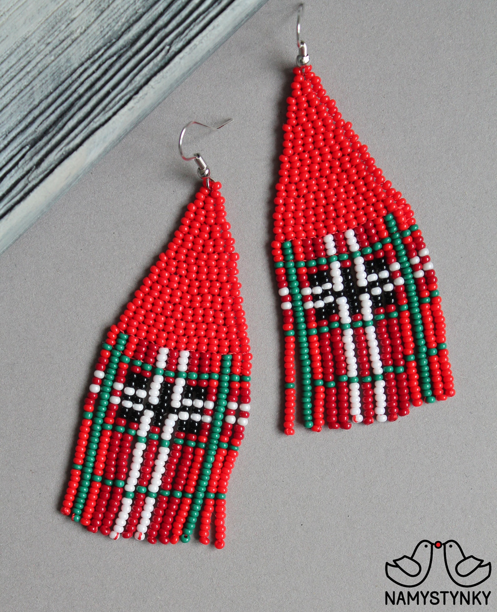 Scottish Red Earrings Red Tartan Earrings Classic Tartan - Etsy Canada