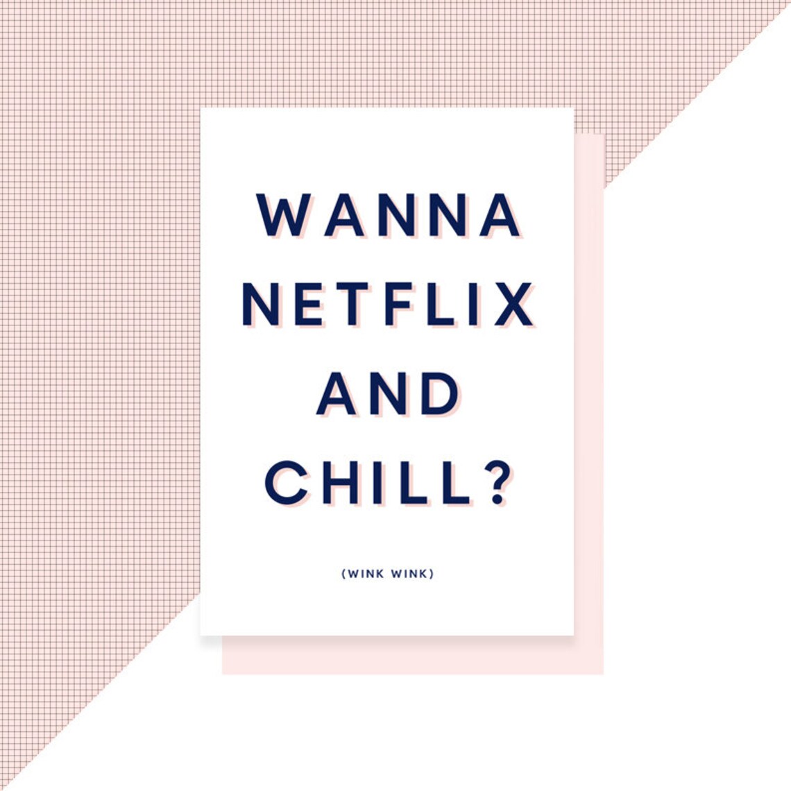 Wanna Netflix And Chill Card Netflix And Chill Funny Card Etsy