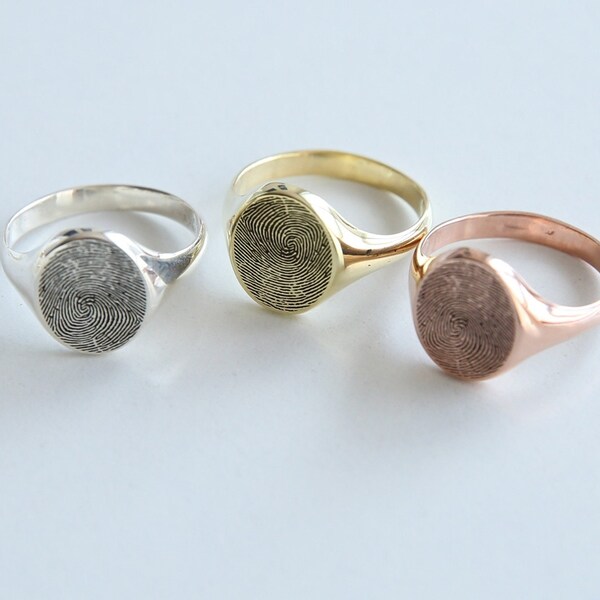 Gold Fingerprint Jewelry - Etsy