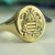 14k Gold Family Crest Ring-coat of Arms-custom Signet Ring-personalized ...