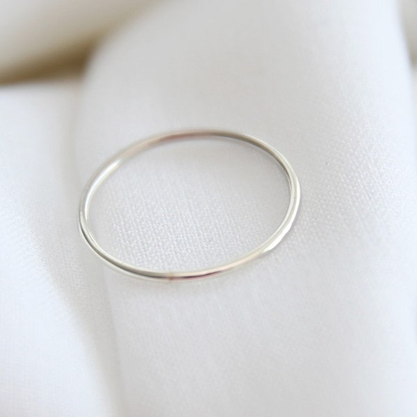 White Gold Stacking - Etsy