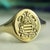 14K Signet Ring-personalized Ring-monogram Ring-gold Ring-personalized ...