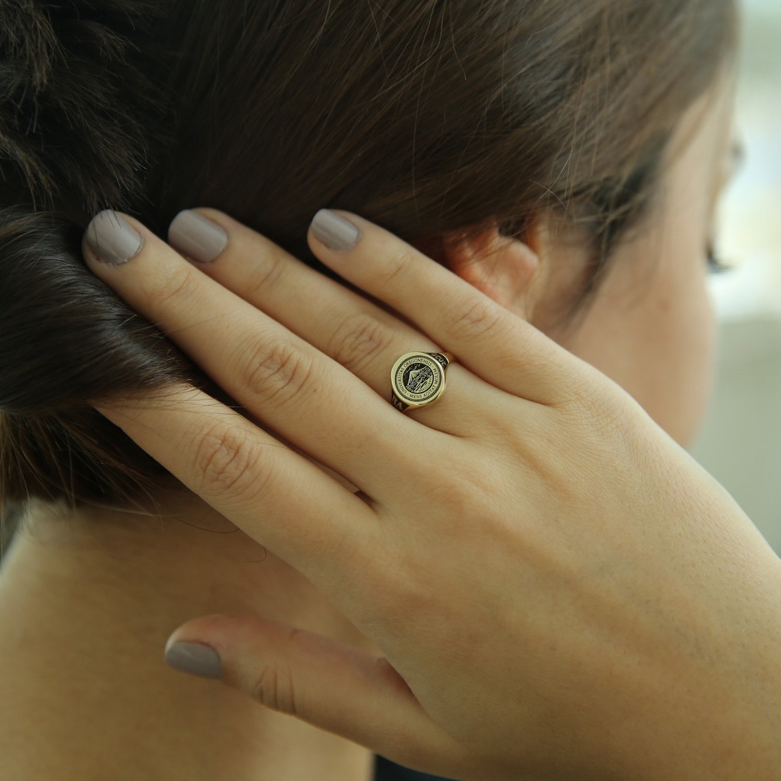 Custom College Class Ringschool Ringsignet Ringgraduation - Etsy
