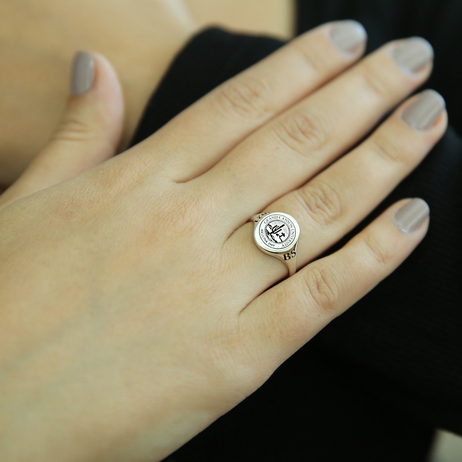 Sterling Silver Class Ring University Ring Gradiation Gift | Etsy