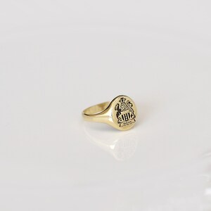 Custom Coat of Arms Signet Ring, Family Crest Rings, Family Crest ...