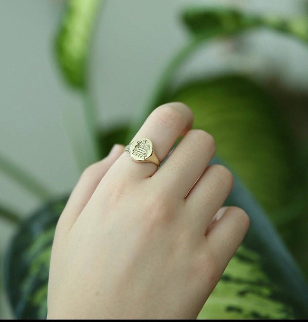 14k Gold Family Crest Ring coat Of Arms custom Signet Etsy 14k-gold-family-crest-ring-coat-of-arms-custom-signet-etsy