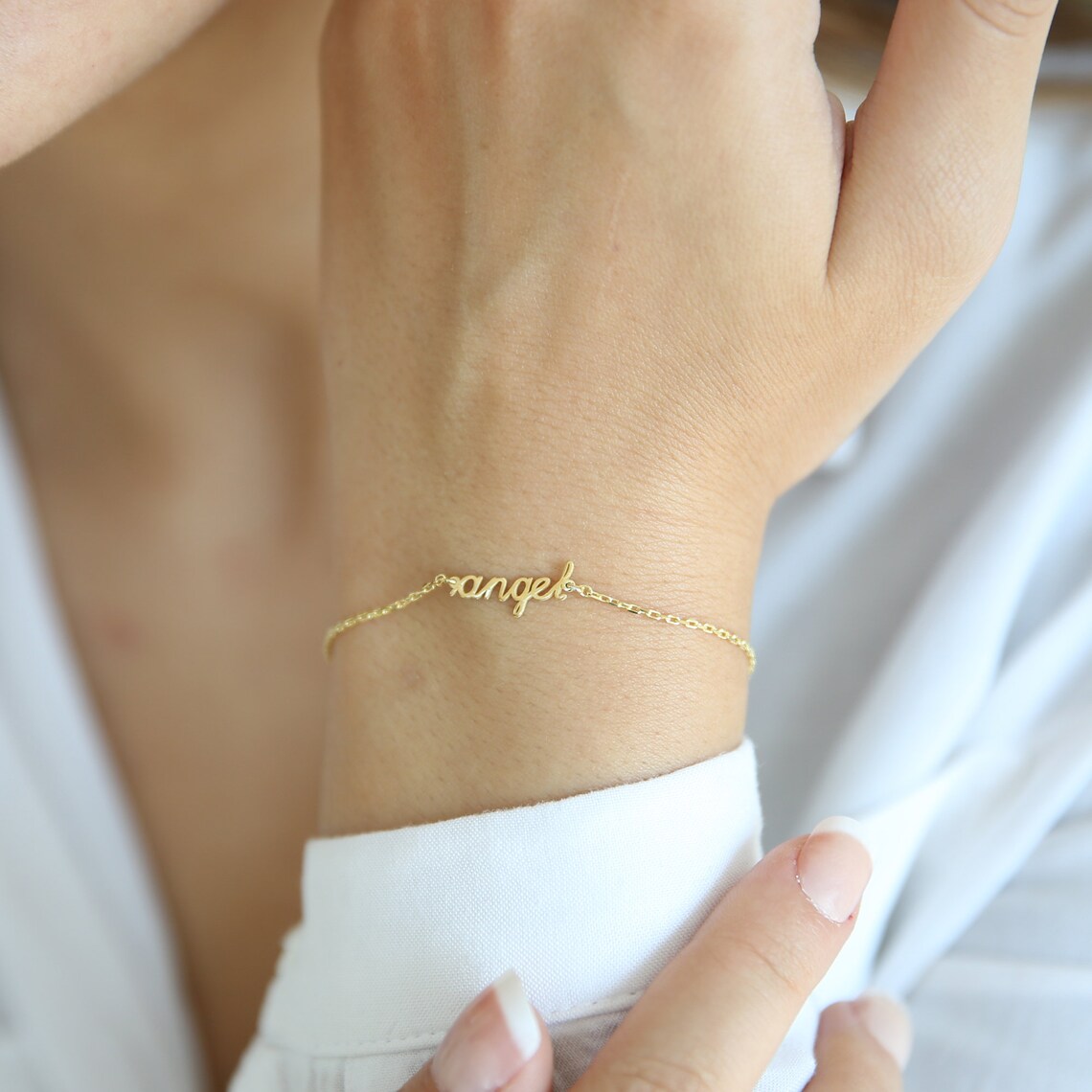 Sterling Silver Name Braceletpersonalized Braceletgift for - Etsy