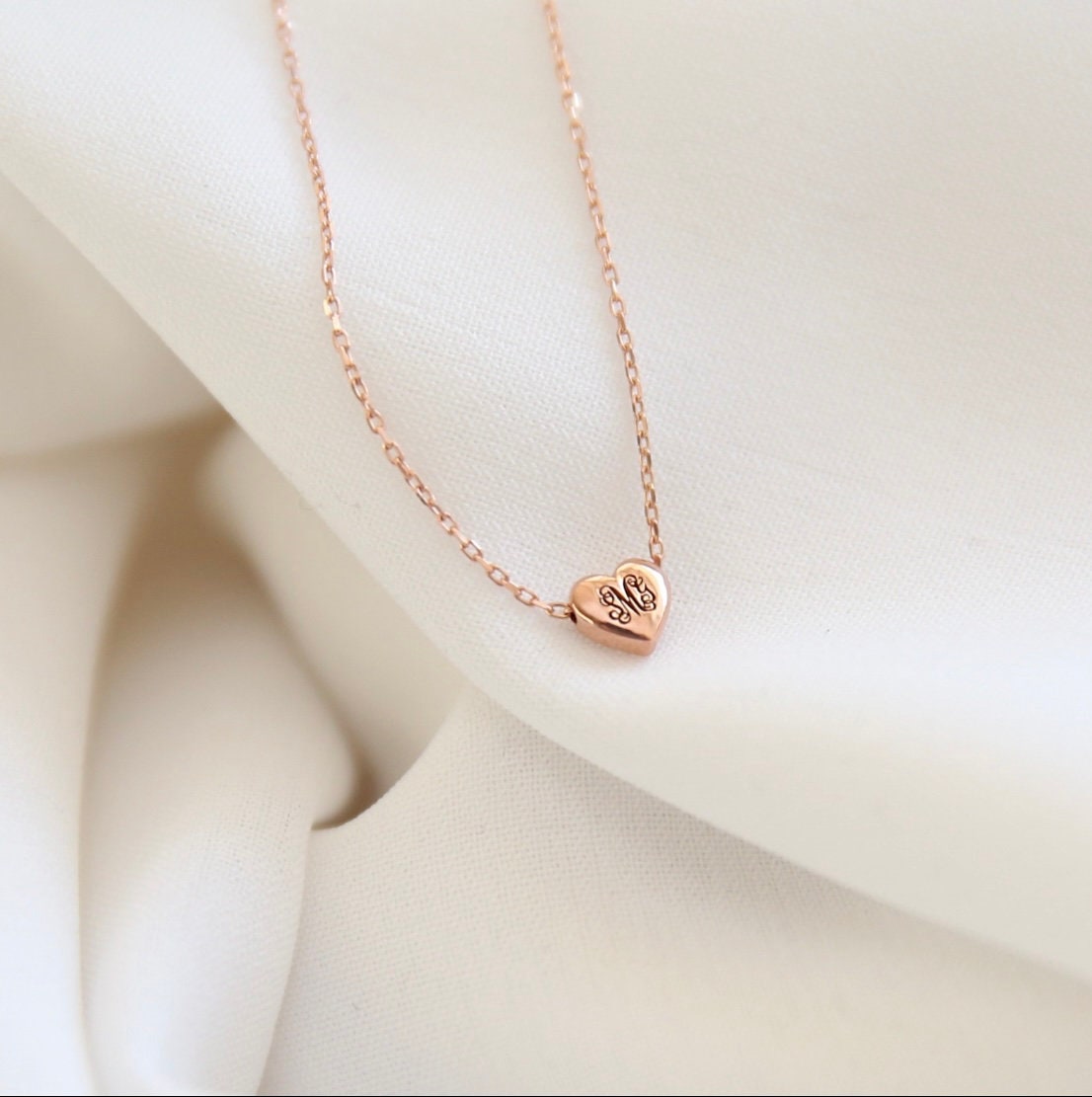 14k Gold Mini Initial Necklace Tiny Monogram Necklaceletter - Etsy